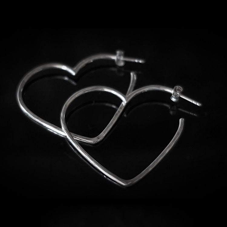 hoop earrings | heart earrings | silver & gold | CAPULET – CAPULET Jewelry